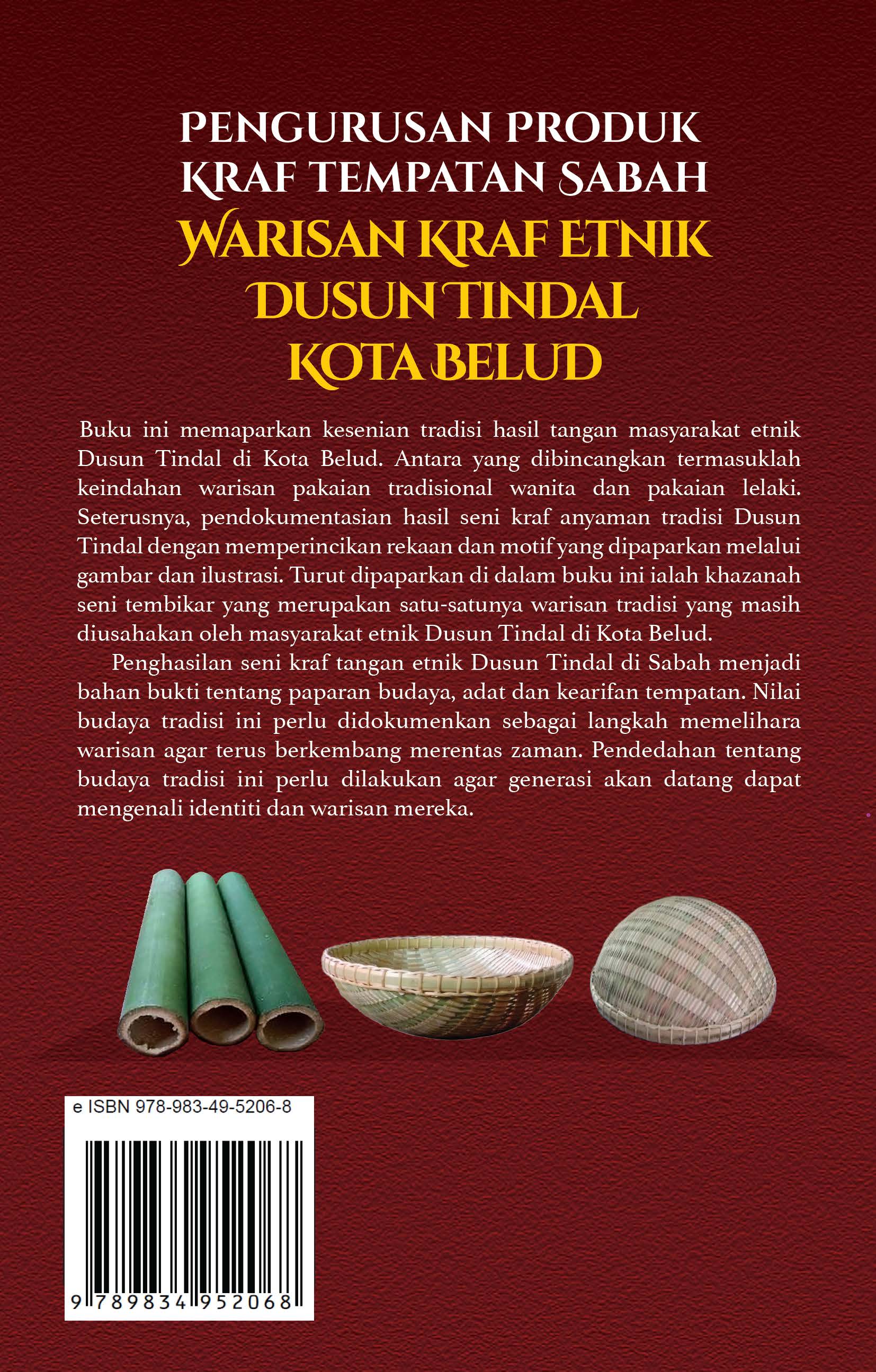 PENGURUSAN PRODUK KRAF TEMPATAN SABAH: WARISAN KRAF ETNIK DUSUN TINDAL ...