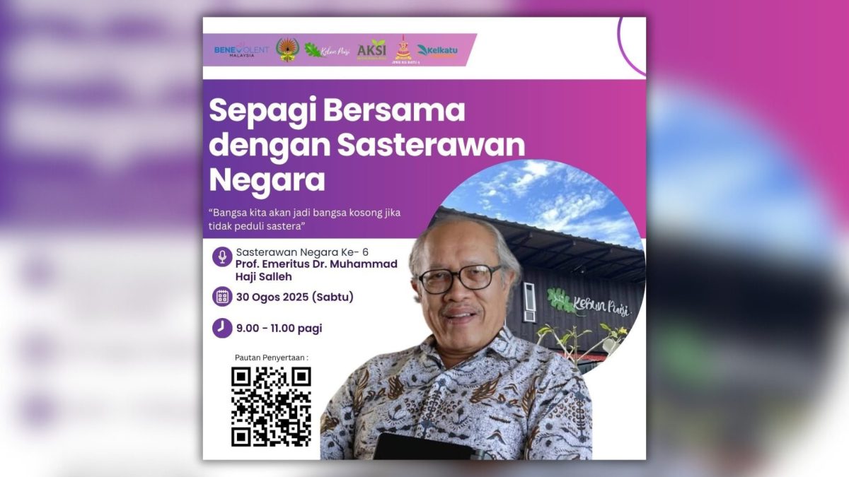 Program Sepagi bersama dengan Sasterawan Negara YBhg. Prof. Emeritus Dr ...